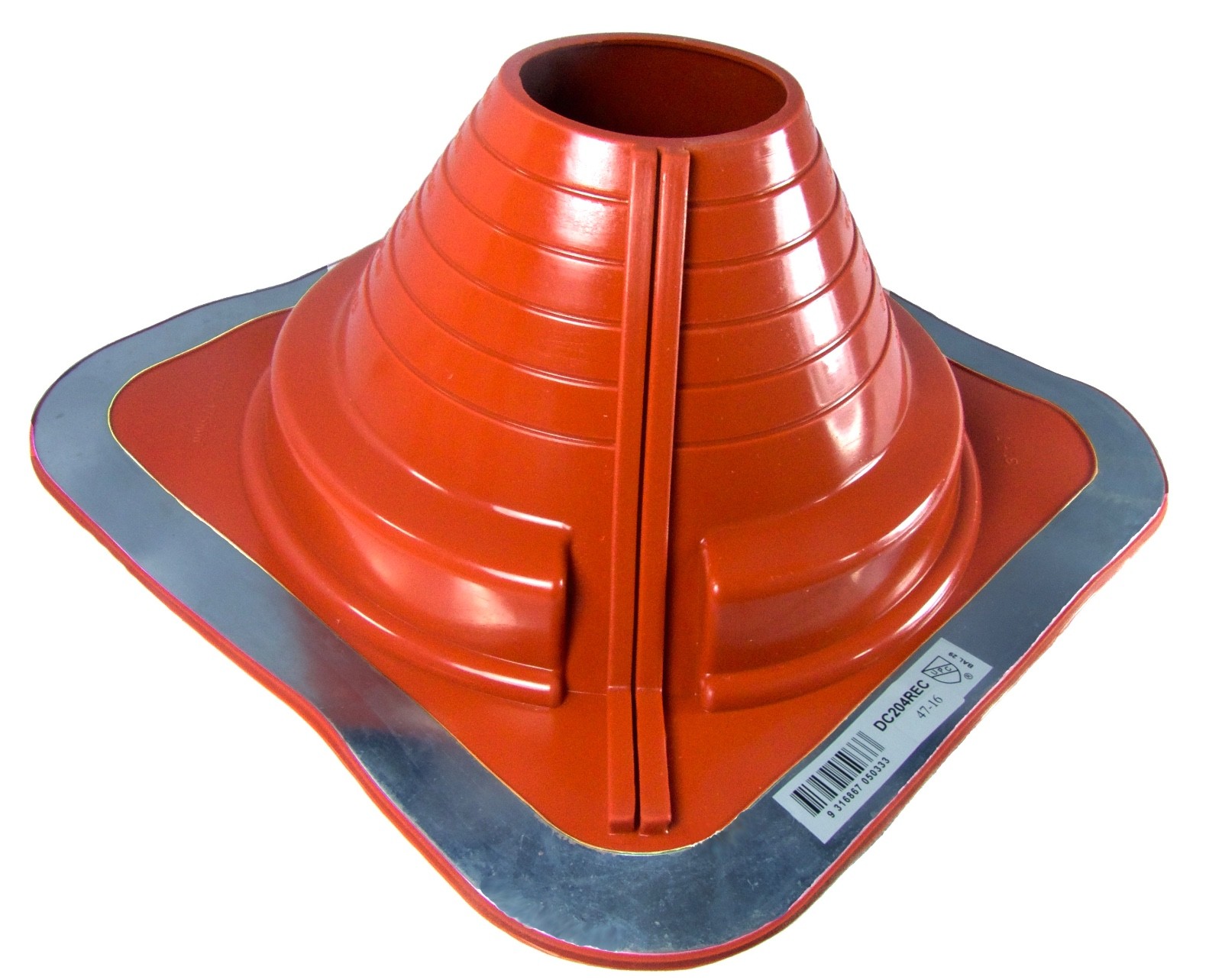 Dektite High Temperature Red Silicone Combo Pipe Flashing: Metal Roof ...