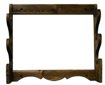 Rustic Wooden 3 Place Gun Rack Rifle Shotgun Wall Mount Display | eBay