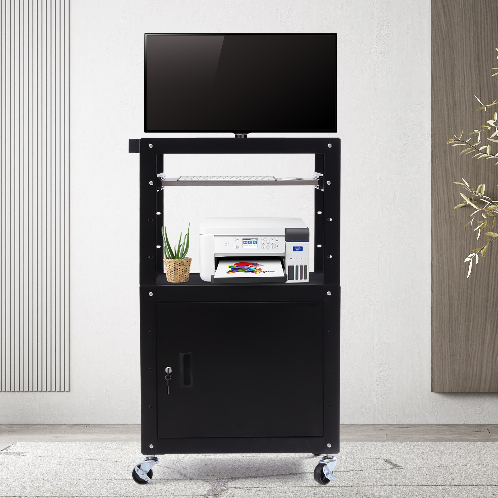 Projector Cart With Cabinet