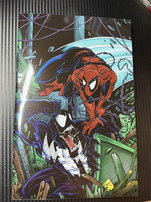 FOIL AMAZING SPIDER-MAN ASM #300 TODD MCFARLANE VIRGIN FOIL PANINI LTD ...