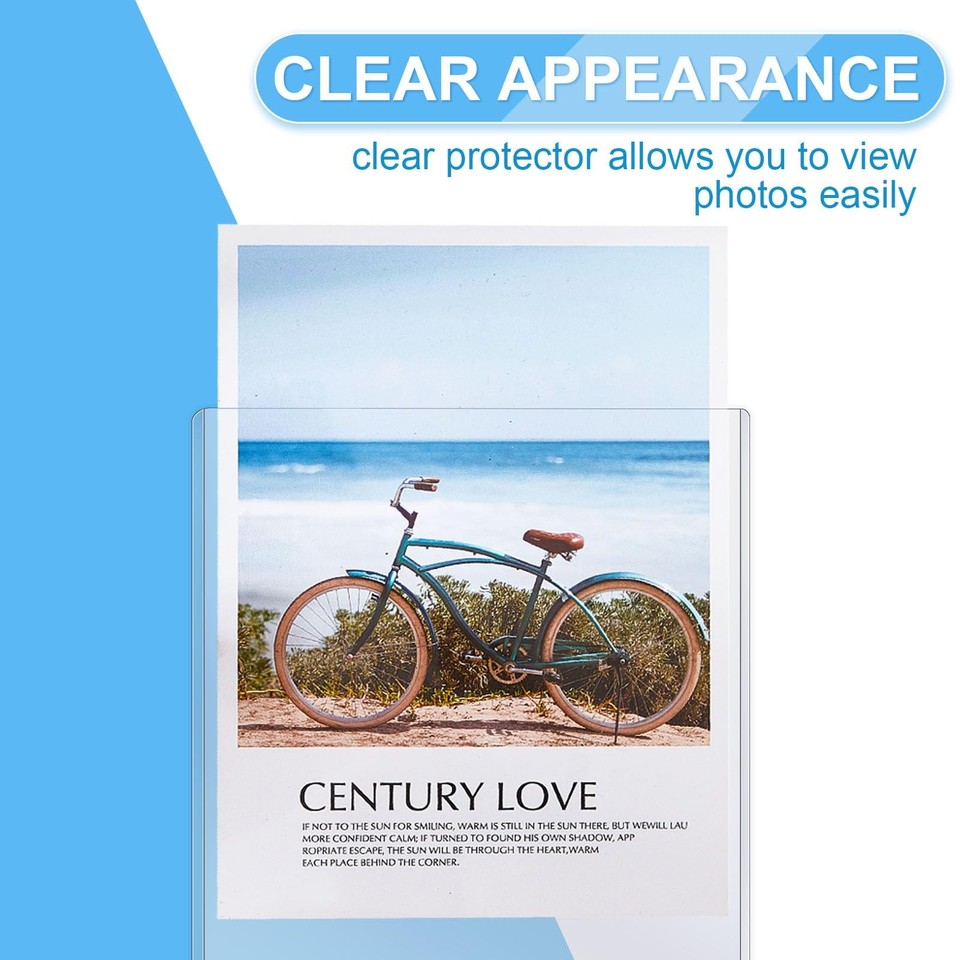 40 Pcs 5x7" Rigid Print Protectors Clear Waterproof Hard Plastic ...