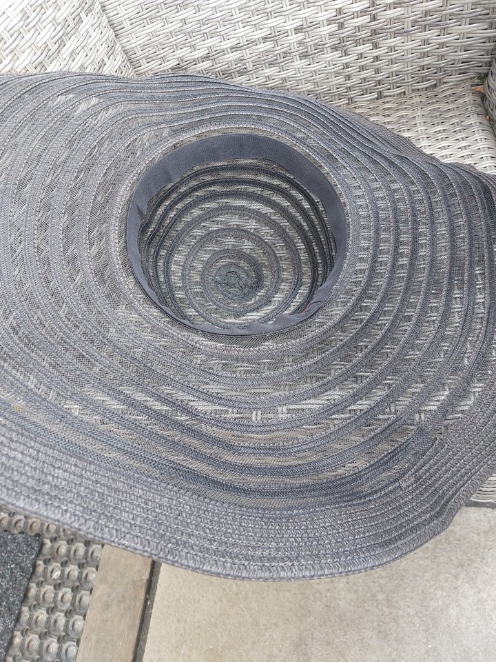 Large Wide-Brimmed Sun Hat Beach Hat Straw Hat | eBay UK