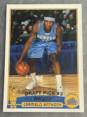 2003-04 Topps NBA #223 Carmelo Anthony Rookie Draft Pick #3 Hall Of Fame | eBay