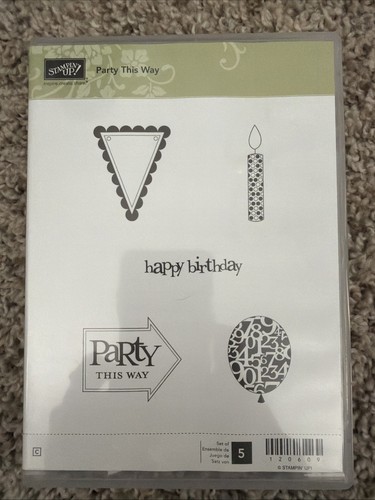 STAMPIN UP PARTY THIS WAY SET OF 5 STAMPS new 120609 | eBay