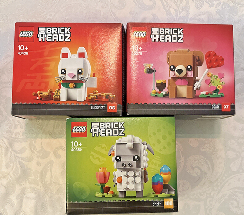Lego BrickHeadz40436 Lucky Cat 96 Bear 40379 Sheep 40380 | eBay