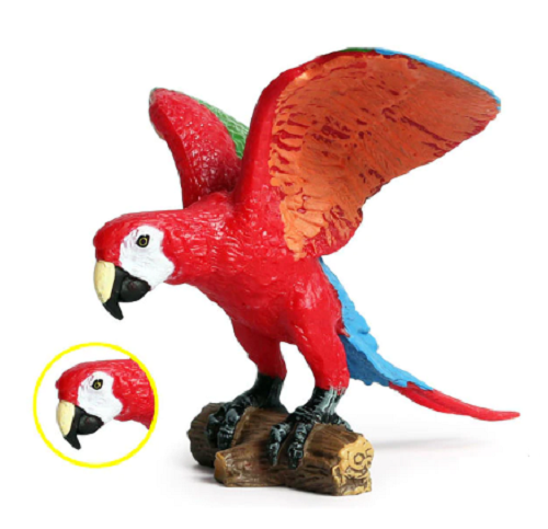 10cm Red Macaw Bird PVC Toy Parrot Wild Animal Figure Doll Kids Gift | eBay