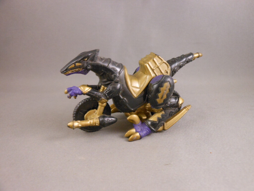Rare Diecast Motorcycle Black Gold Raptor Dino MMPR Power Rangers ...