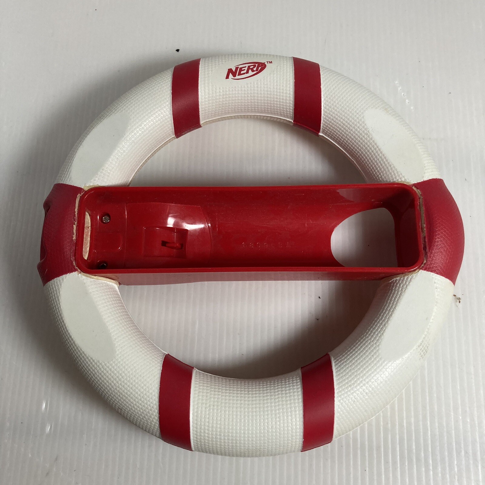 Nintendo Wii Nerf Racing Steering Wheel Controller Red Attachment ...
