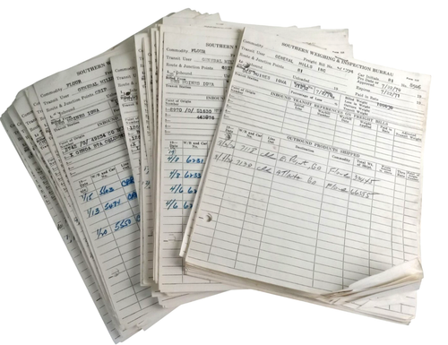 Vtg Railroad Form Documents Southern Weighing & Inspection Bureau ...