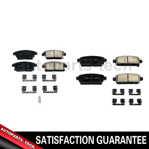 2x Power Stop Front Rear Disc Brake Pad and Hardware Kit For Chevrolet ...