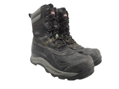 Aggressor Men's 8" 8910 Steel Toe Steel Plate WP Work Boots Black/Gray ...