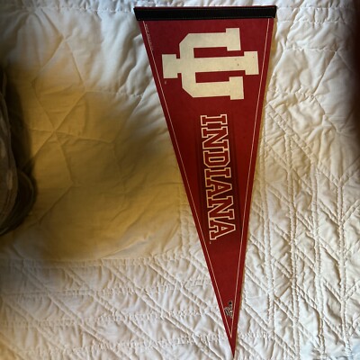 Vintage University Indiana Hoosiers Red Black & White Felt NCAA ...