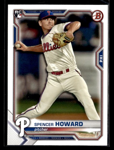 2021 Bowman #16 Spencer Howard Rookie Card Philadelphia Phillies | eBay