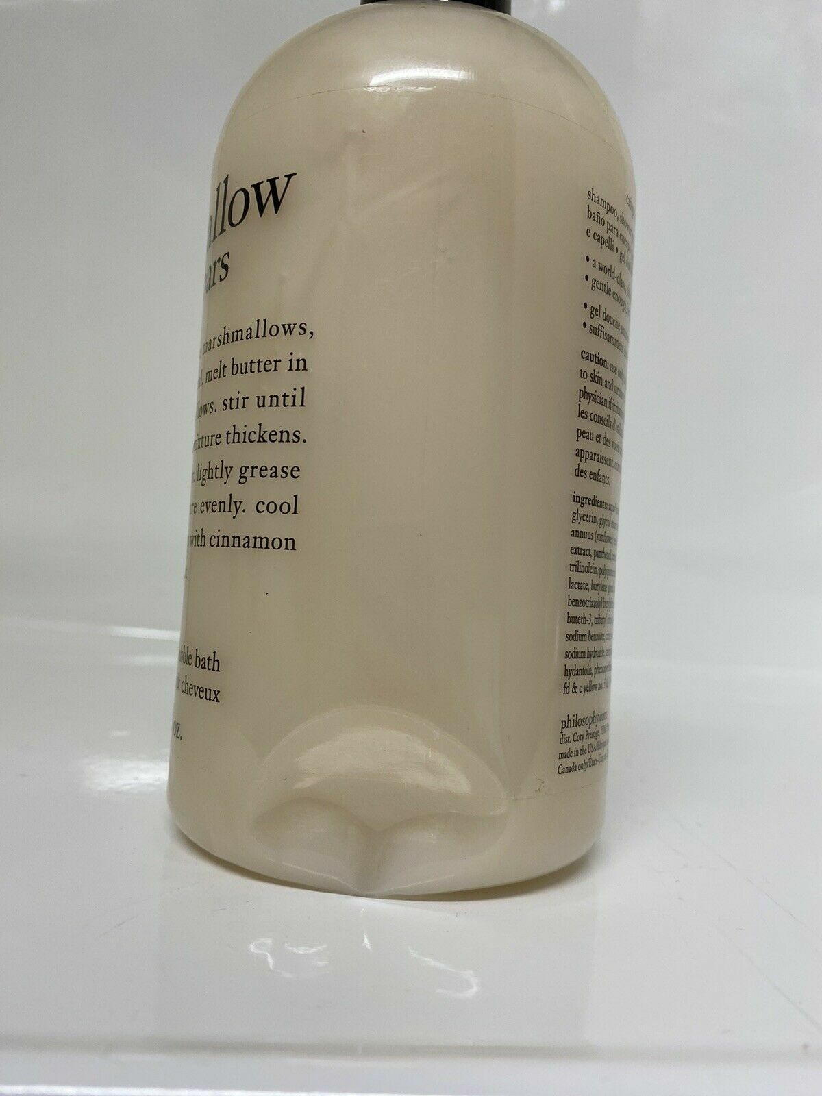 Philosophy Pink Chocolate Macaroon 3 in 1 Shampoo Shower GEL Bubble ...