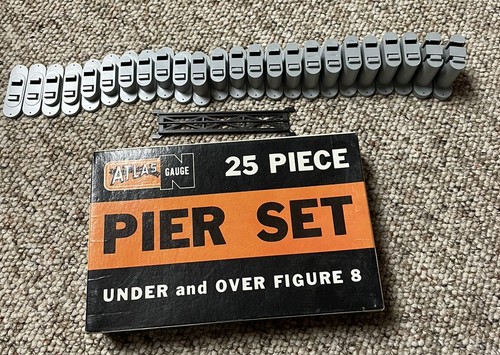 Atlas N Gauge 25 Piece Under and Over Figure 8 Pier Set #2541-250 ...