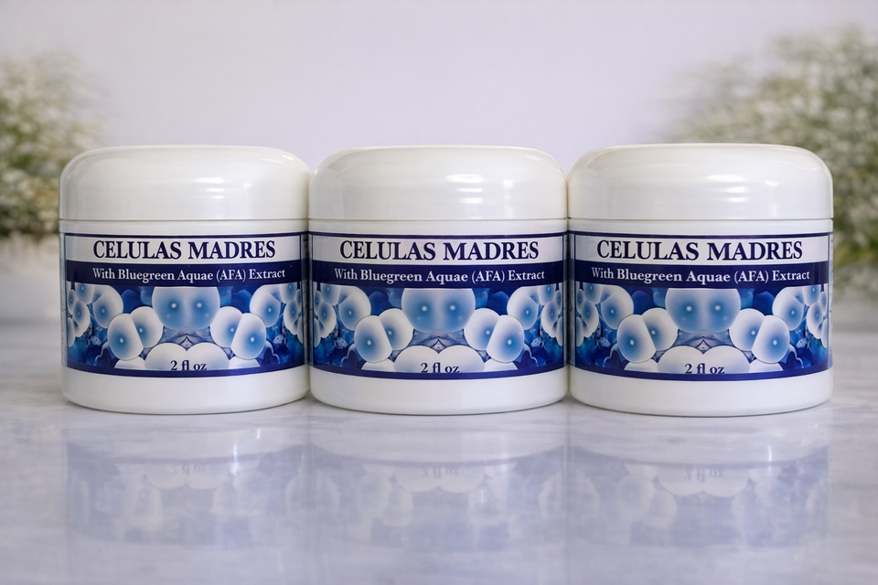 Celulas Madres AFA Extract Bundle 120 Caps Each + 3 Cream Stem Cell ...