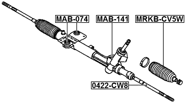 Steering Rack Bushing Fits Mitsubishi 4410A011, 4410A025, 4410A026 ...