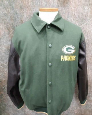 Green Bay Packers NFL G-III Men's Button Up Coat Jacket Football Size ...