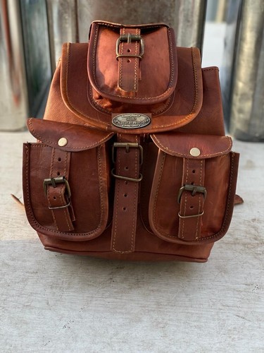 Women's Leather Very Small Backpack Travel Shoulder Rucksack Hiking ...