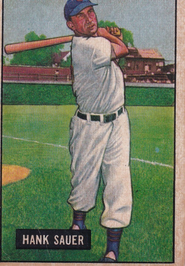 1951 Hank Sauer Chicago Cubs Bowman Baseball card | eBay