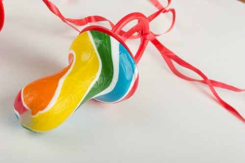 24 LARGE FRUITY RAINBOW DUMMIES RETRO ROCK CANDY LOLLY SWEET BUFFET ...