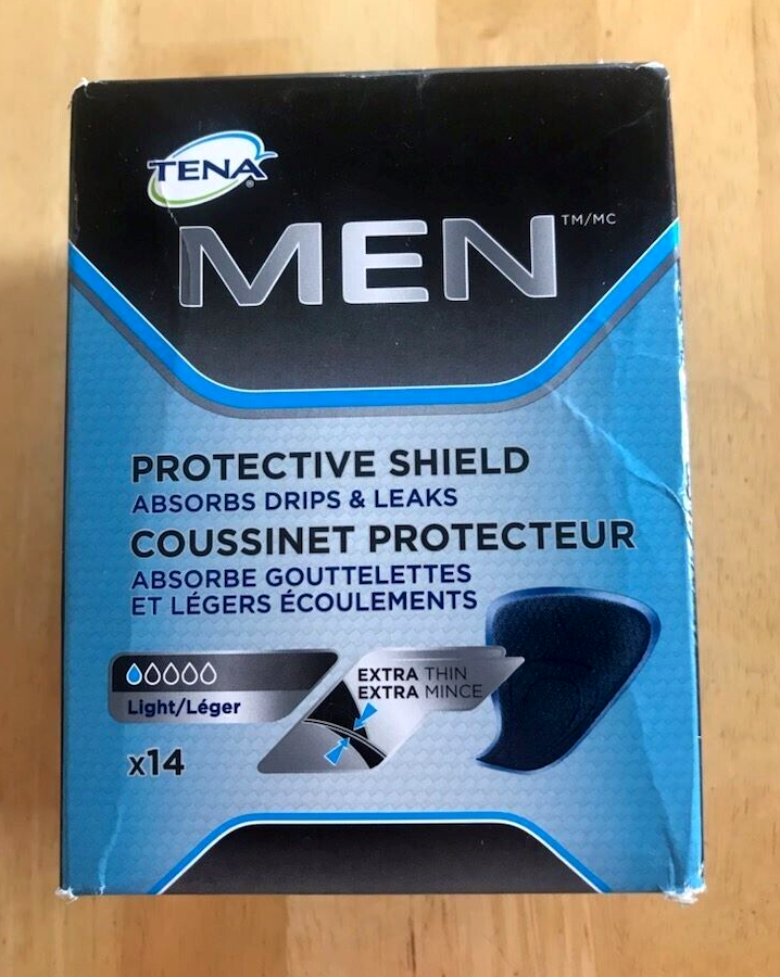 TENA Men's Leakage Protective Shield Extra Thin - LIGHT Absorbent ...