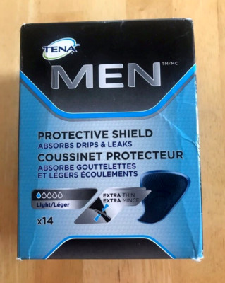 TENA Men's Leakage Protective Shield Extra Thin - LIGHT Absorbent ...