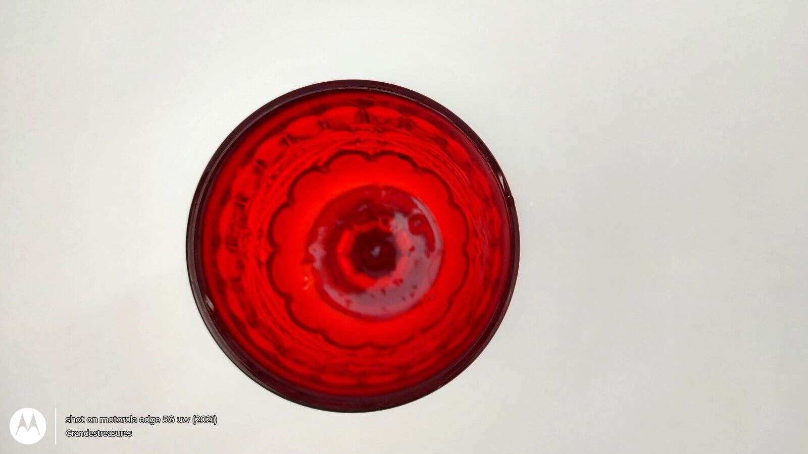 Vtg Mosser Glass Ruby Red Eye Winker 4.5 in. Cordial Glass L.G, Wright ...