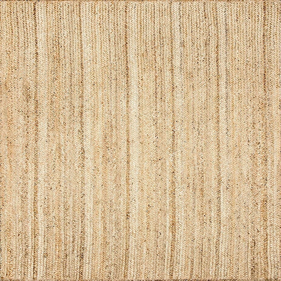 Rug Rectangle 100% Natural Jute Handmade Rustic Look Area Rug, Natural ...