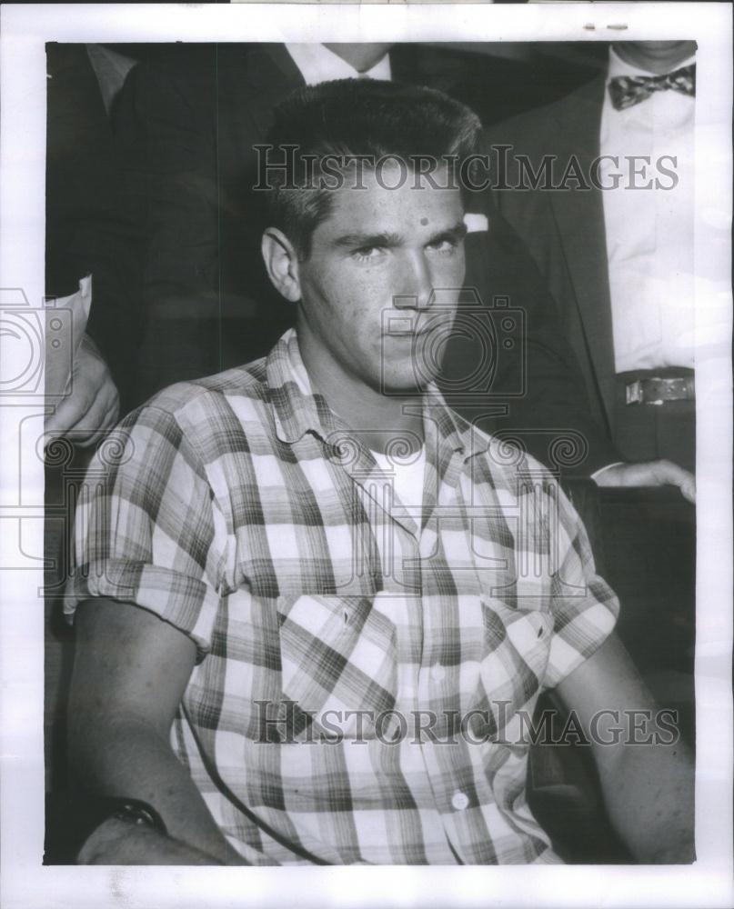 1956 Press Photo Arthur Donald Bauer confessed murderer of the McCarthy ...
