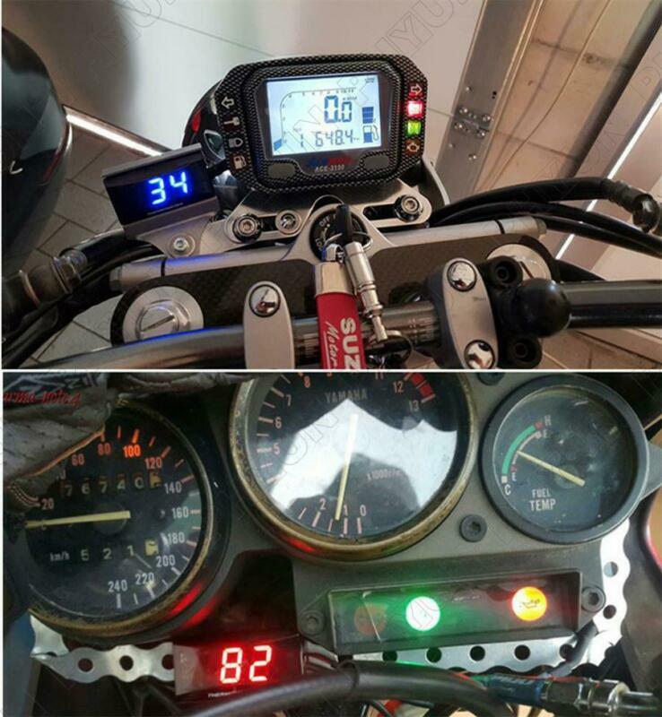 Universal Motorcycle Digital Tachometer Gauge LCD Display 0-20000 RPM ...