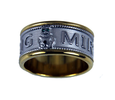 T59 Mens RoJ Royal Order of Jesters Ring Jester Biliken Mirth is King ...