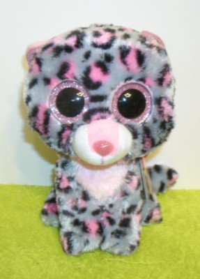 Ty Beanie Boos Tasha The Grey & Pink Leopard Plush | eBay