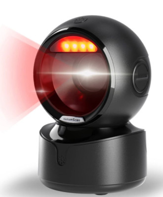 NetumScan Automatic Omnidirectional Desktop Barcode Scanner 1D 2D Image ...