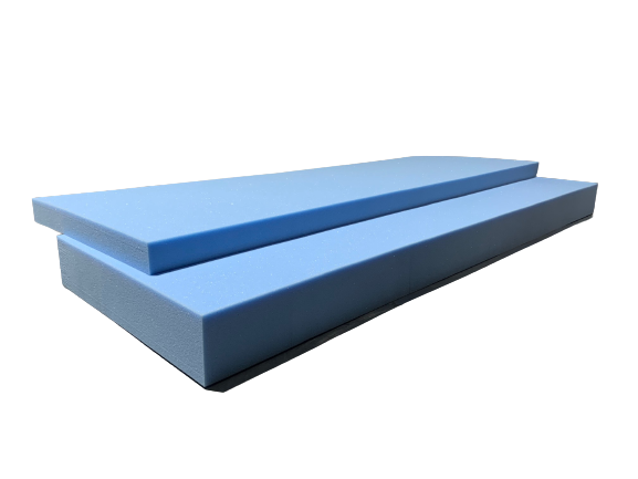 BLUE High Density Foam Sheets Cushions Seat Pads Cut to size, firm ...