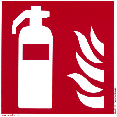 Fire Extinguisher Pictogram Sign Fire Protection Sign 15X15 Film ISO ...