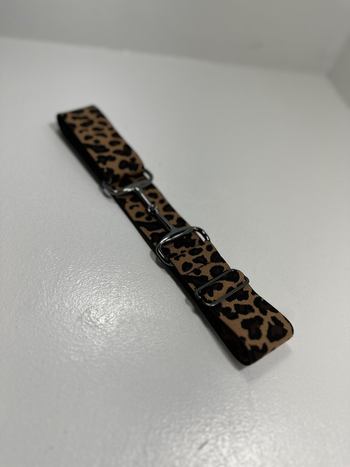 Equestrian Belt Elastic Adjustable Snaffle Bit Belt Cheetah Print Belt ...
