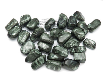 1 pc SERAPHINITE tumbled stone crystal Russia size Large 8.1-15 g | eBay