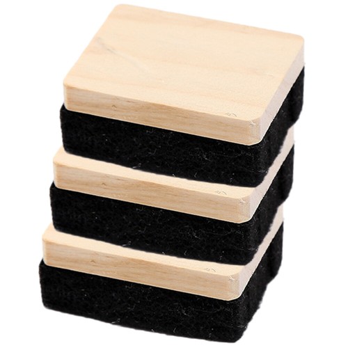 3 Blackboard Erasers Wool Felt Mini Dustless Chalk Cleaner for Office ...
