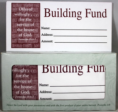 Church Offering Building Fund Envelopes Bill Size NEW Box 100 Proverbs ...