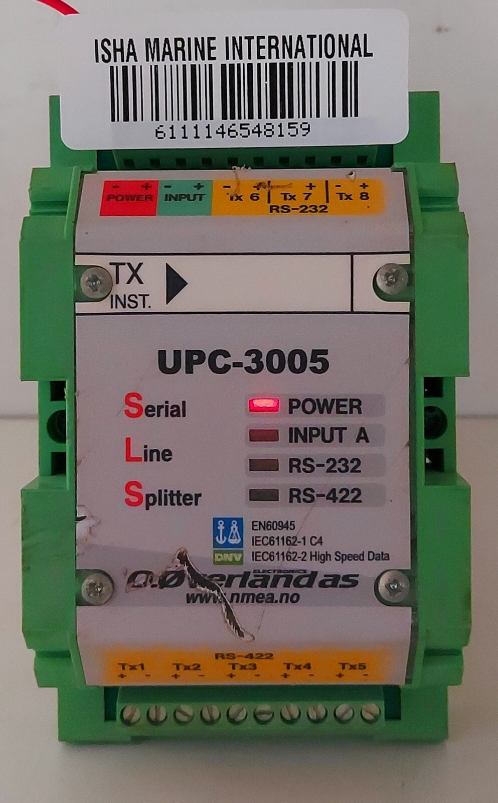 O.Overland AS UPC-3005 Serial Line Splitter NMEA for sale online | eBay