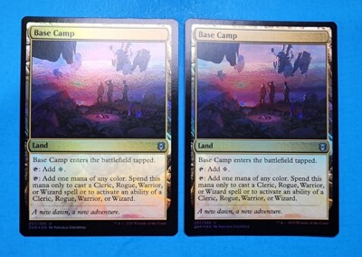 2x Base Camp Zendikar Rising 2020 Mtg Magic Gathering Colorless Land ...