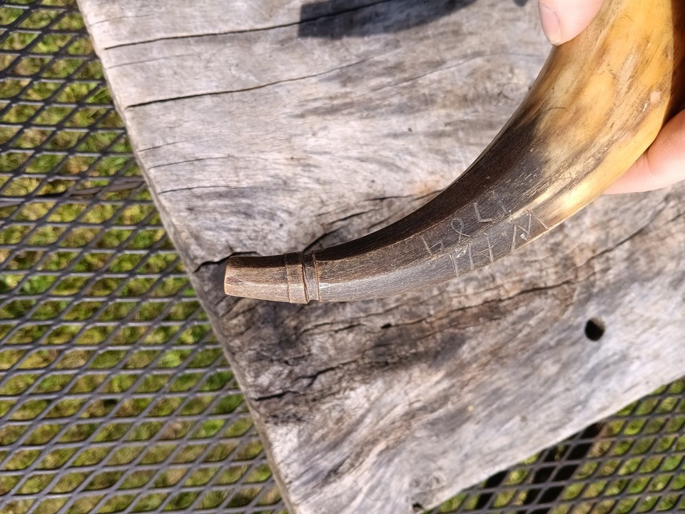 American Revolution Era 1784 Powder Horn | eBay