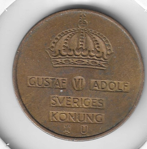 1963 Sweden Five (5) Ore (öre), 26mm Coin, As Shown | eBay