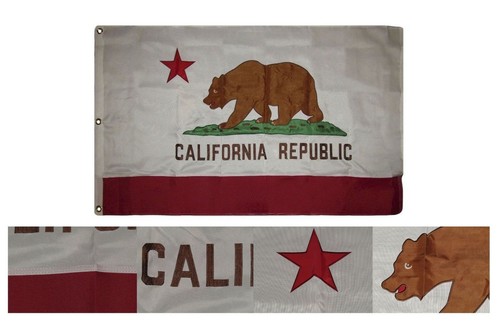 3x5 Embroidered State of California 600D 2ply Nylon Flag 3'x5' | eBay