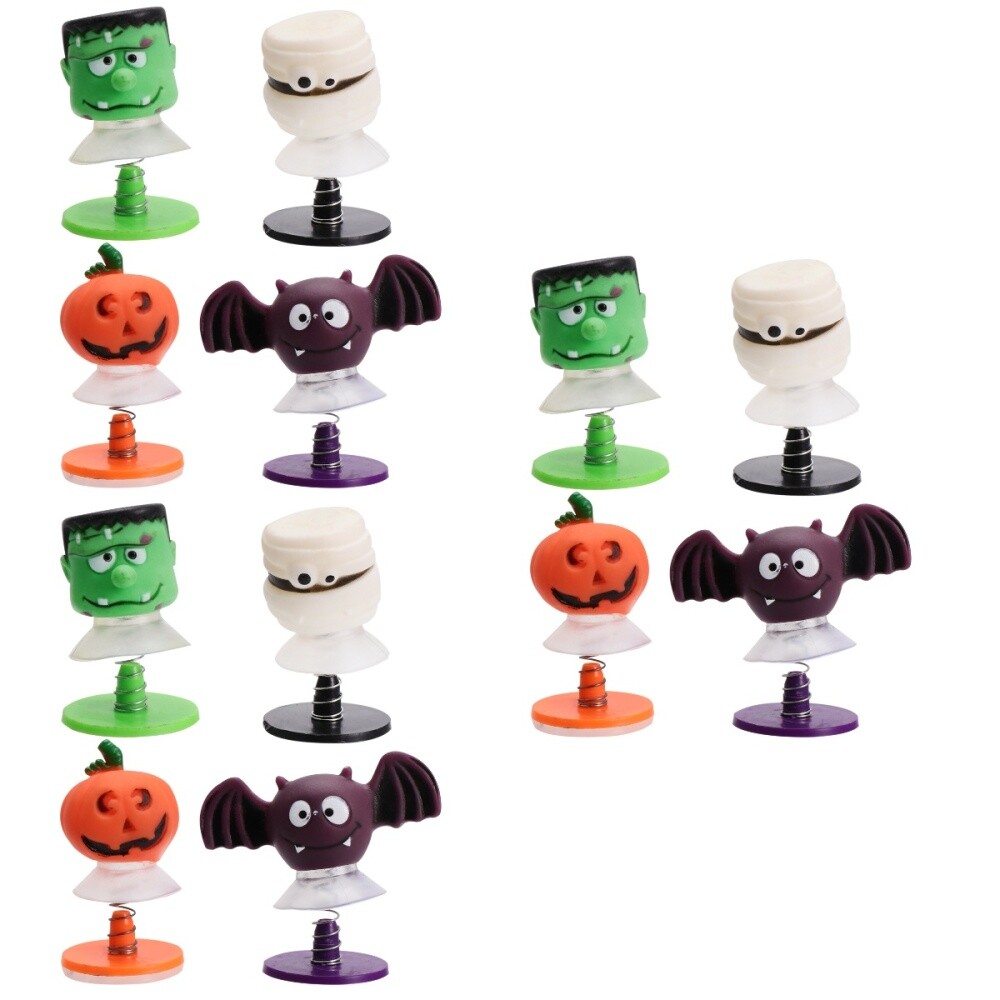 12 Pcs Halloween Bounce Toy Jump Up Toys Grimace Style Doll | eBay