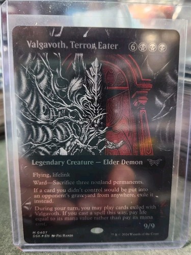 Valgavoth, Terror Eater TEXTURED FOIL SHOWCASE 407 Duskmourn NM M MTG ...