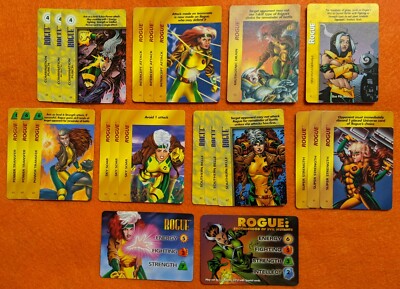 Marvel OVERPOWER Rogue LOT 2 hero Evil Mutants 20 sp Mutant Missile ...