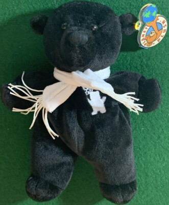 PLANET PLUSH "OTTO" Detroit Bear by Sally Winey LE 36,000 Bean Bag ...