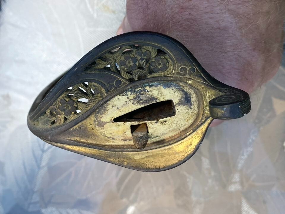 OLD ANTIQUE SWORD JAPANESE NIPPON KYO GUNTO HANDLE ONLY +WOOD SHEATH ...